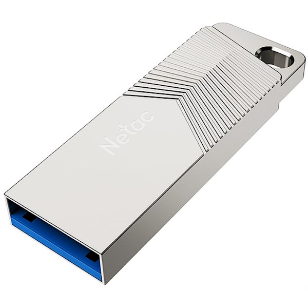 USB ფლეშ მეხსიერება Netac NT03UM1N-064G-32PN UM1, 64GB, USB 3.2, Silver ...